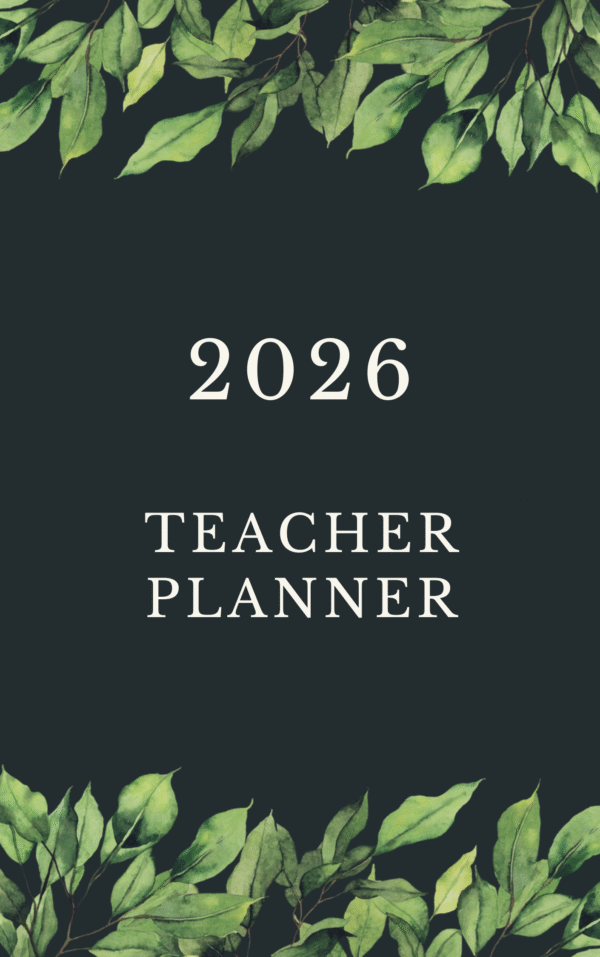 2026 Leaves Teacher Planner - TeacherHQ