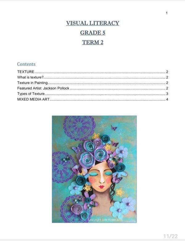 Grade 5 Visual Arts Summary - TeacherHQ