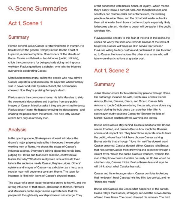 Julius Caesar Study Guide - TeacherHQ